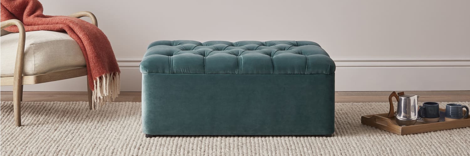 Buttoned footstools | Made in Britain | Loaf