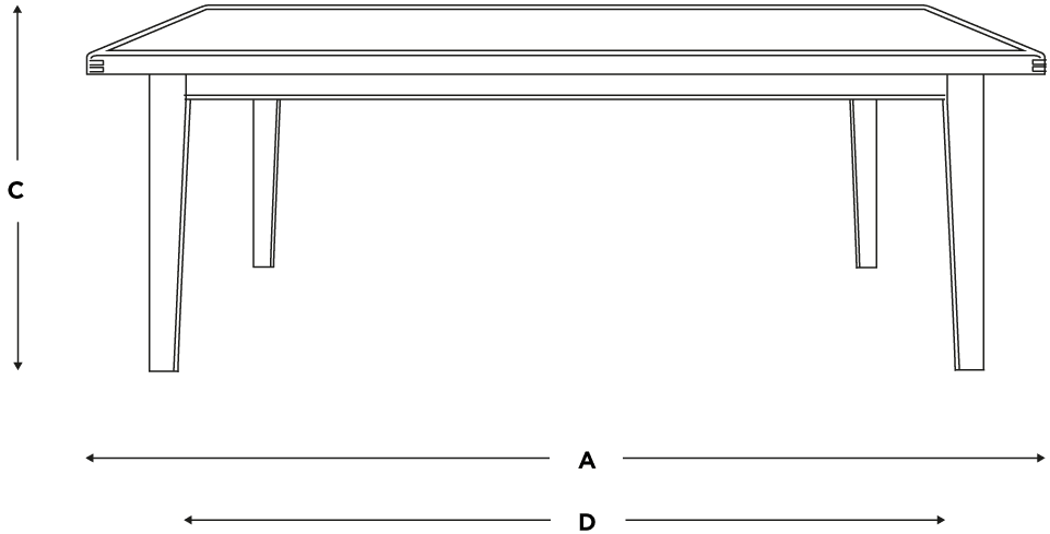 Bread in Light Oak | Oak Kitchen Table | Loaf | Loaf
