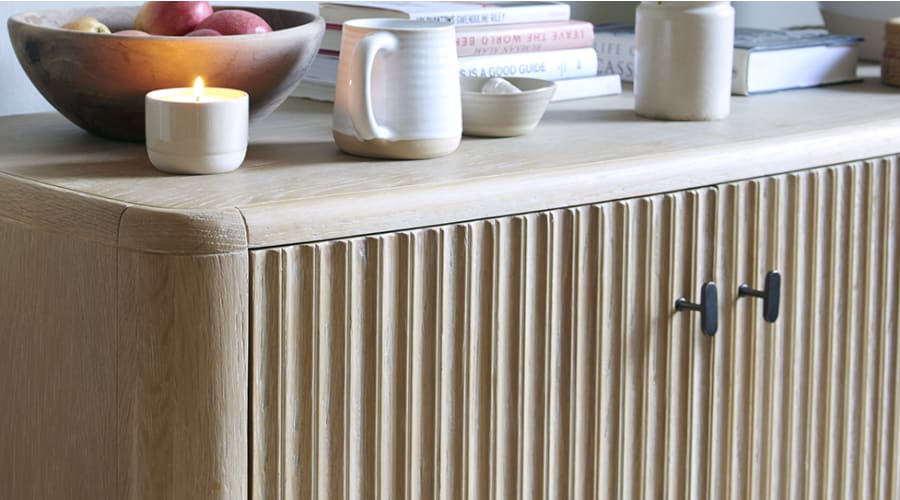 Heyday Sideboard | Wooden Fluted Sideboard | Loaf