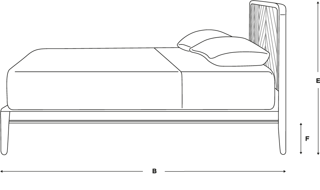 Flapper Bed | Parquet Wood Bed | Loaf