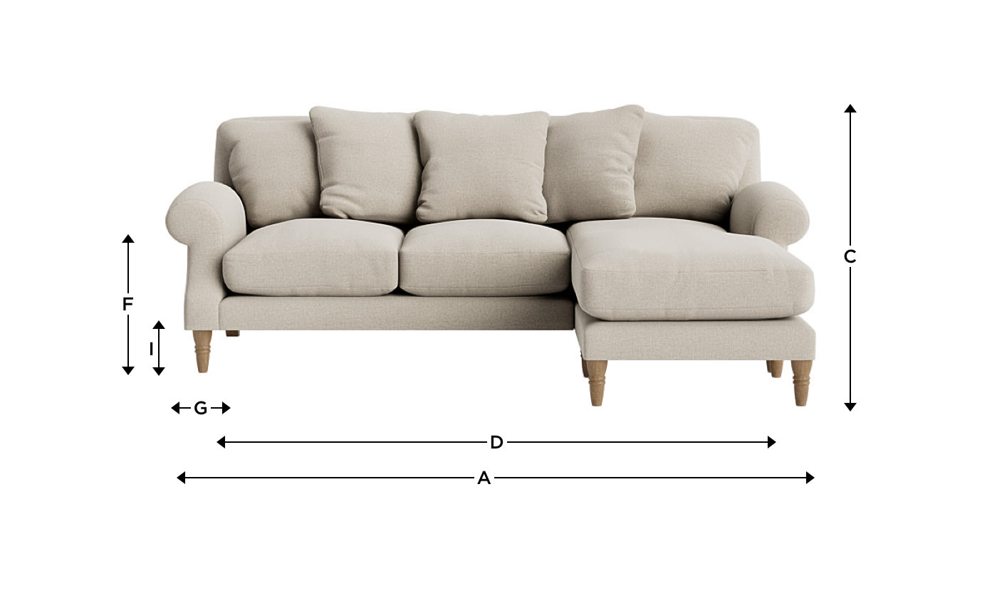 Crumpet chaise sofa store