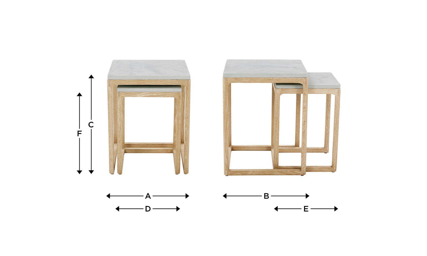 Little Slider Side Table | Wooden Nesting Tables | Loaf | Loaf