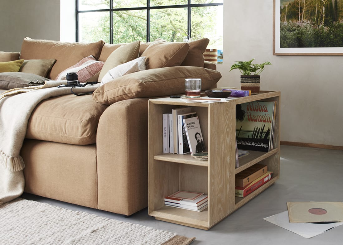 Sofa side tables with storage store