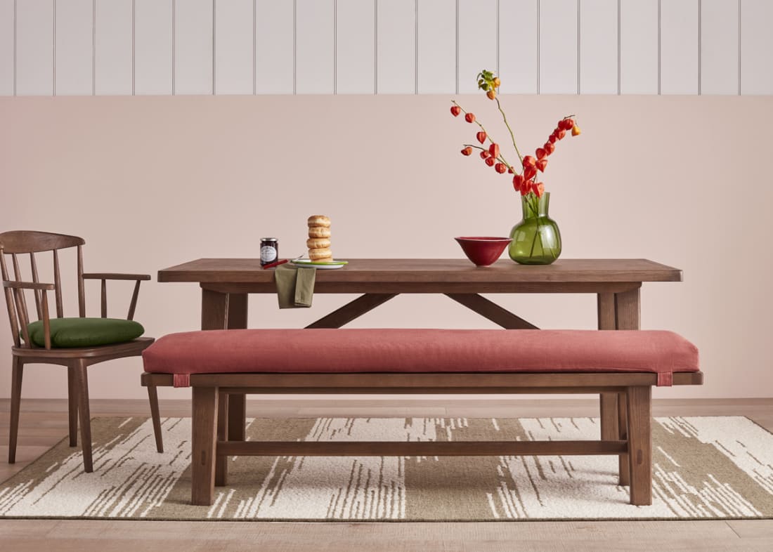 Budge Bench | Oak Dining Bench | Loaf
