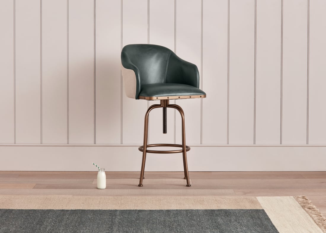 Milk Kitchen Stool | Upholstered Breakfast Bar Stool | Loaf