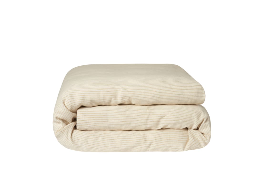 Stripey Slubby Linen Duvet Cover | Linen Duvet Cover | Loaf