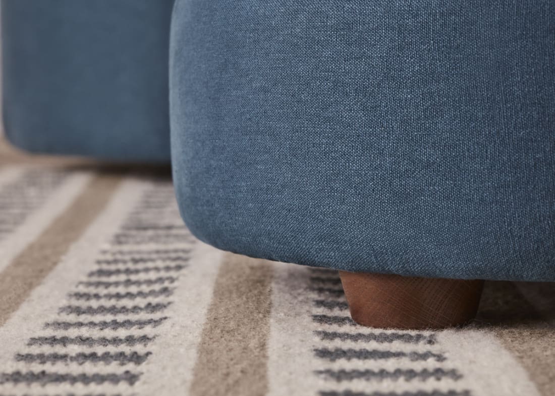 Curvella Footstool | Upholstered Footstool | Loaf