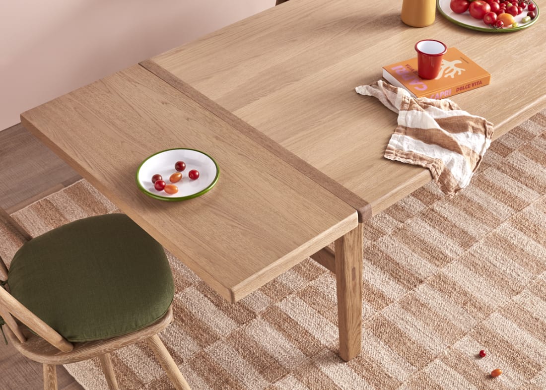 Barney Extending Kitchen Table | Extendable Oak Dining Table | Loaf