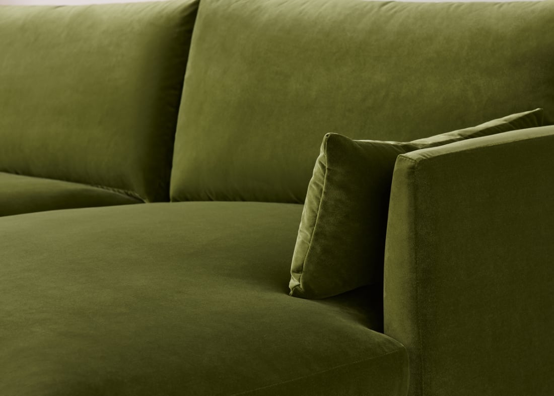 Jeffers Cinema Chaise | Minimalist Cinema U-Shape Chaise | Loaf