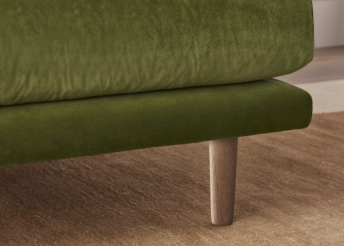 Jeffers Cinema Chaise | Minimalist Cinema U-Shape Chaise | Loaf