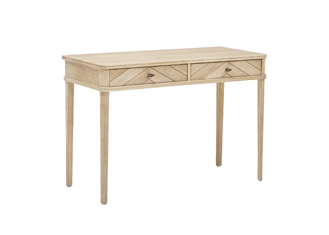 Fab Flapper Dressing Table in Whitewashed Oak | Parquet Wood Dressing ...