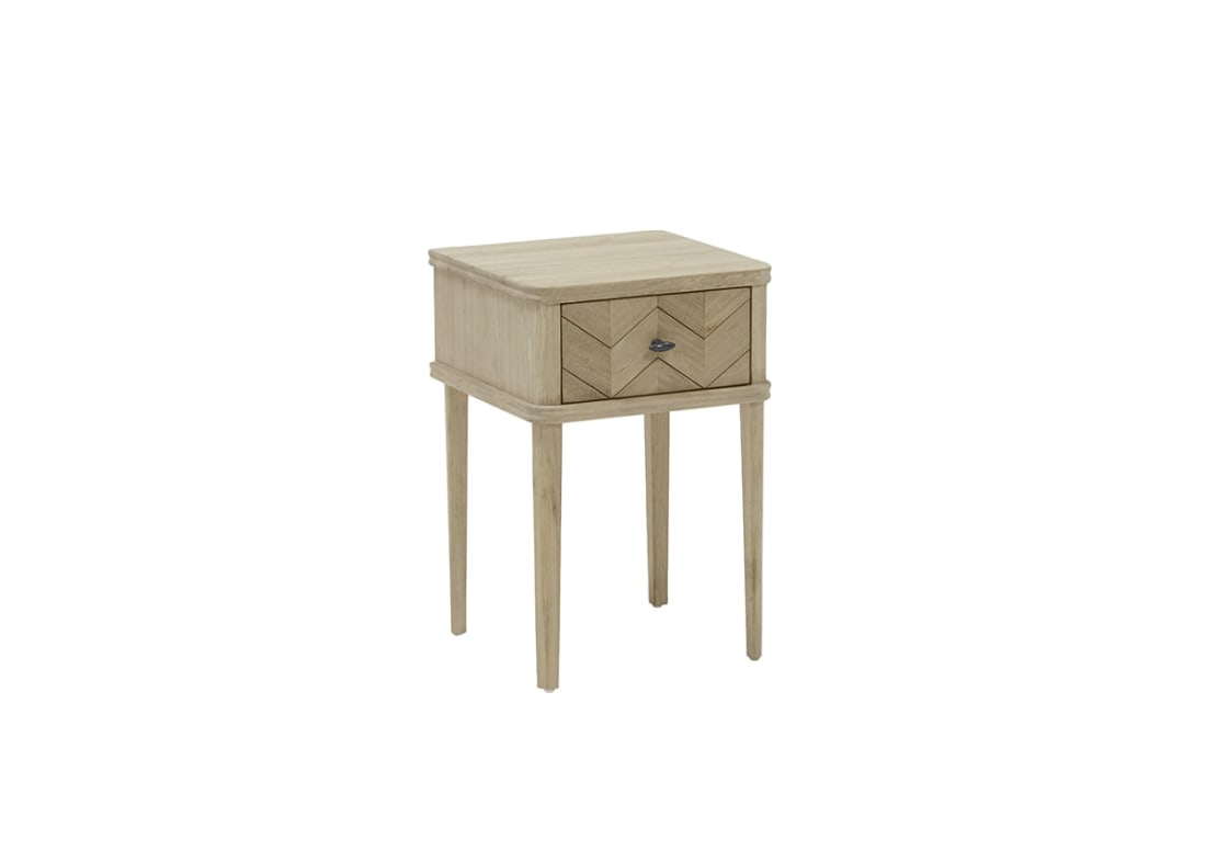Little Flapper Side Table in Whitewashed Oak | Parquet Side Table | Loaf