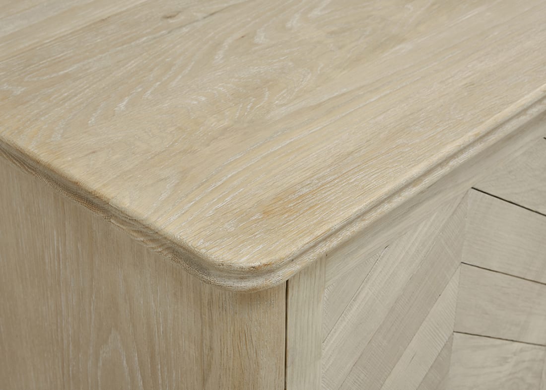 Grand Fandangle Sideboard in Whitewashed Oak | Parquet Wood Sideboard ...