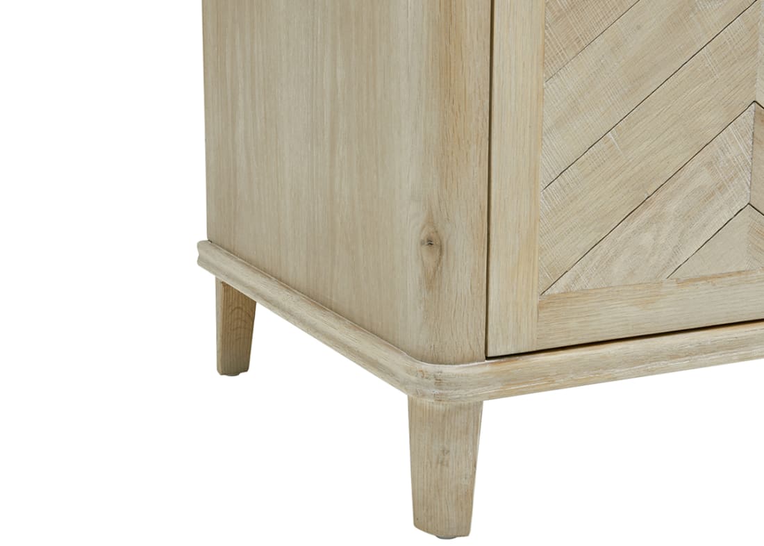 Grand Fandangle Sideboard in Whitewashed Oak | Parquet Wood Sideboard ...