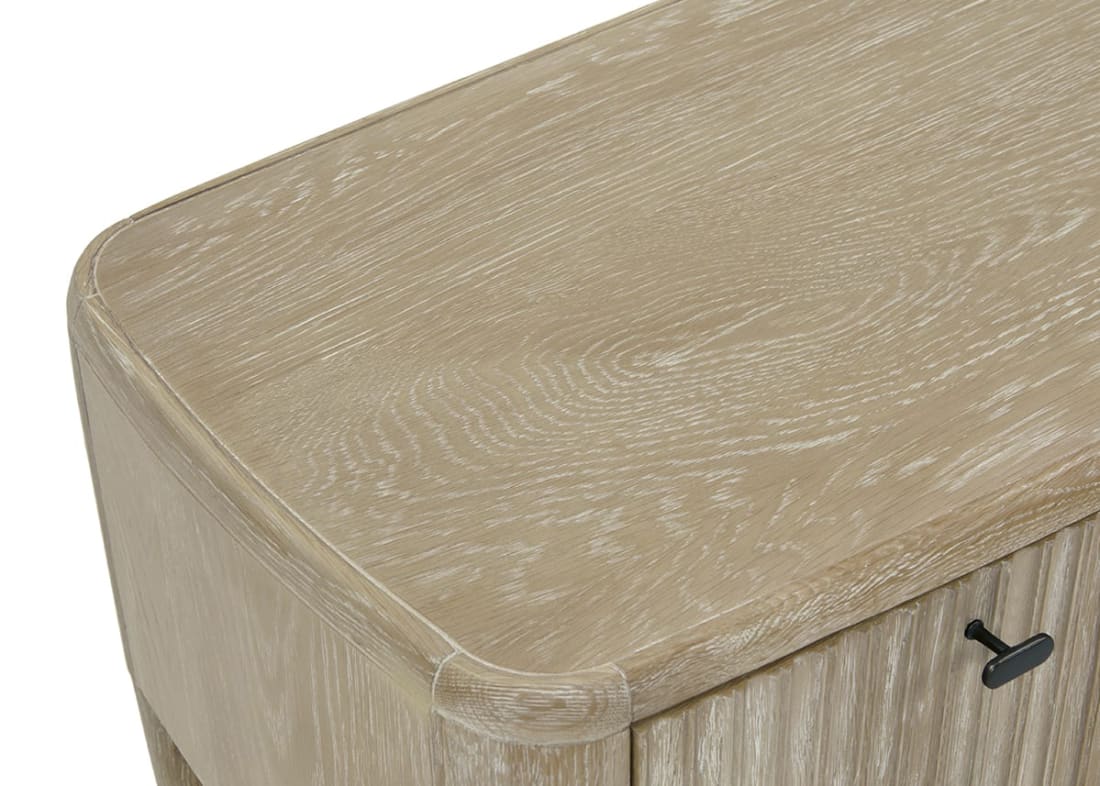 Heyday Media Unit in Whitewashed Oak | Wooden TV Stand | Loaf