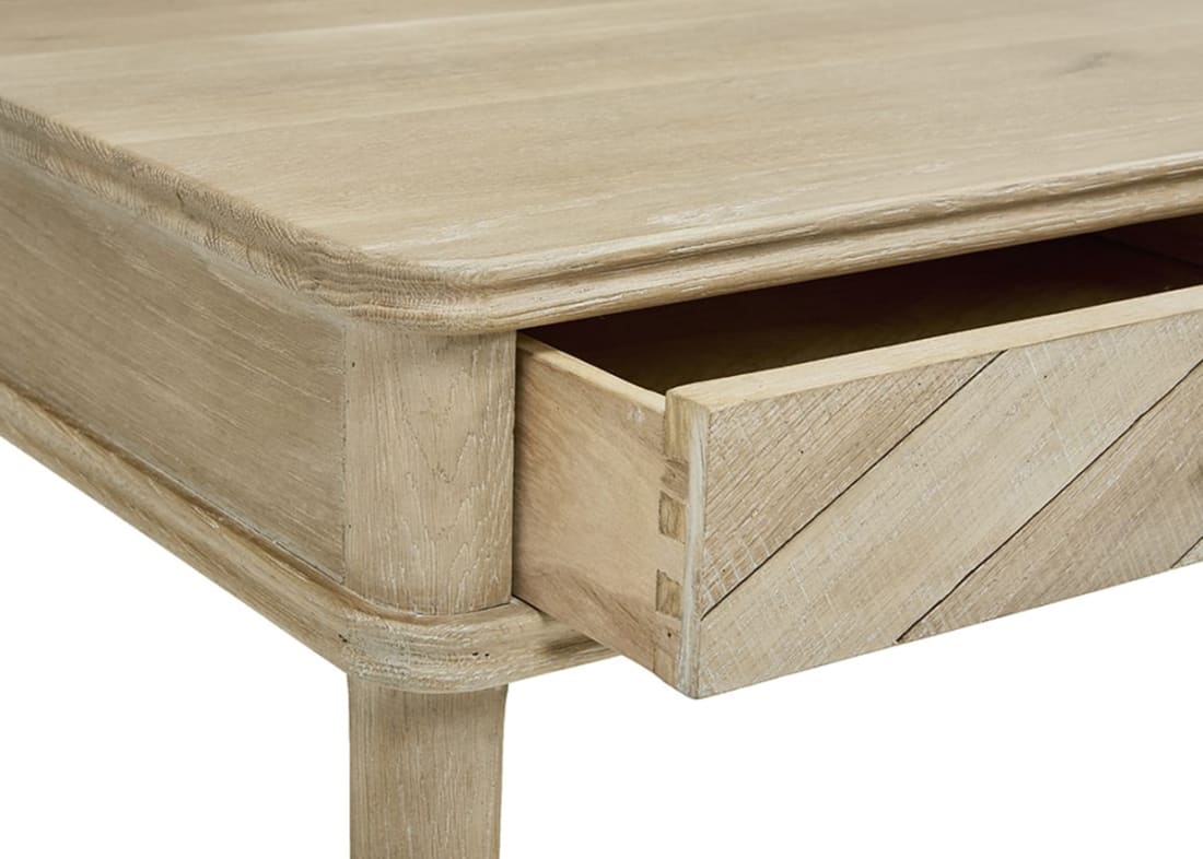 Fab Flapper Dressing Table in Whitewashed Oak | Parquet Wood Dressing ...