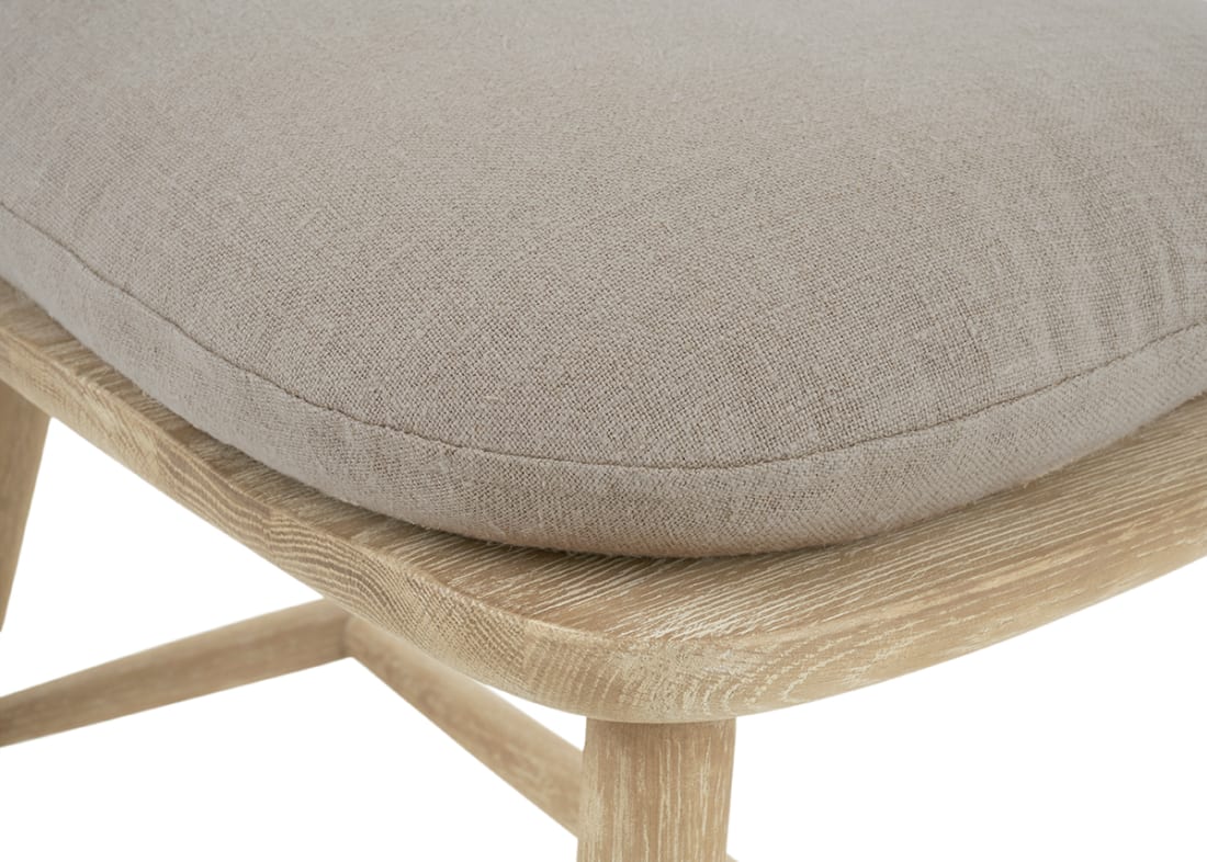 Soft Scoop Linen Seat Pad | Comfy Dining Chair Cushions | Loaf