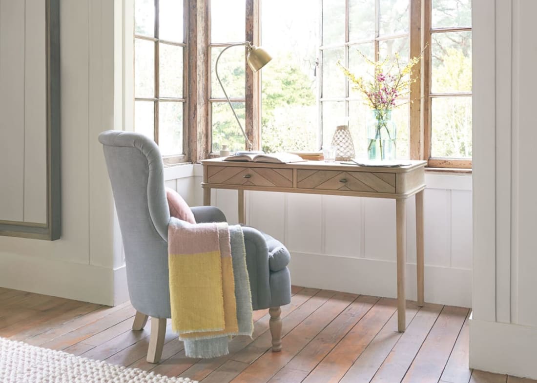 Fab Flapper Desk | Parquet Wood Dressing Table | Loaf