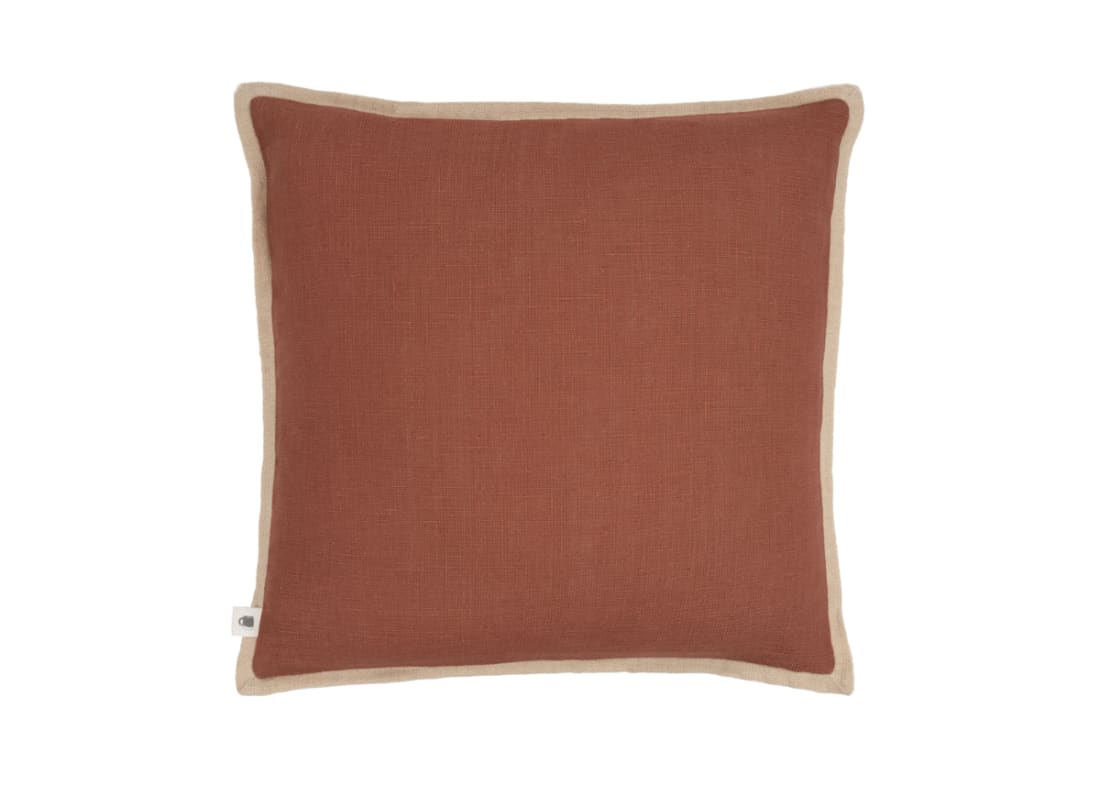Bordy Edge Linen Cushion | Colourful Edged Scatter Cushions | Loaf
