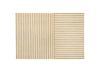 Double Stripey Wool Rug | Striped Wool Floor Rug | Loaf