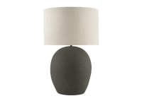 Slatey Table Lamp | Ceramic Clay Table Light with Shade | Loaf