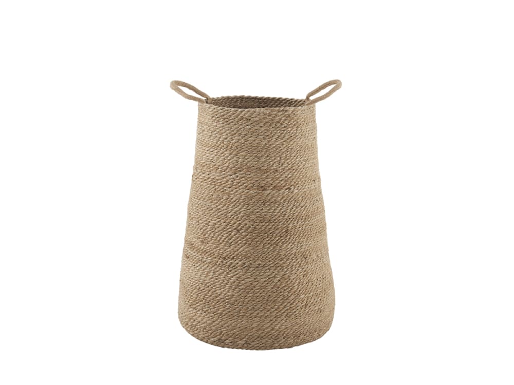 Weavins Jute Laundry Basket Braided Jute Storage Basket Loaf