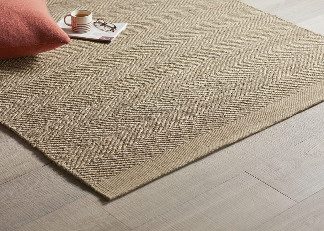 Zigzaggy Jute Rug | Hand Braided Jute Floor Rug | Loaf | Loaf