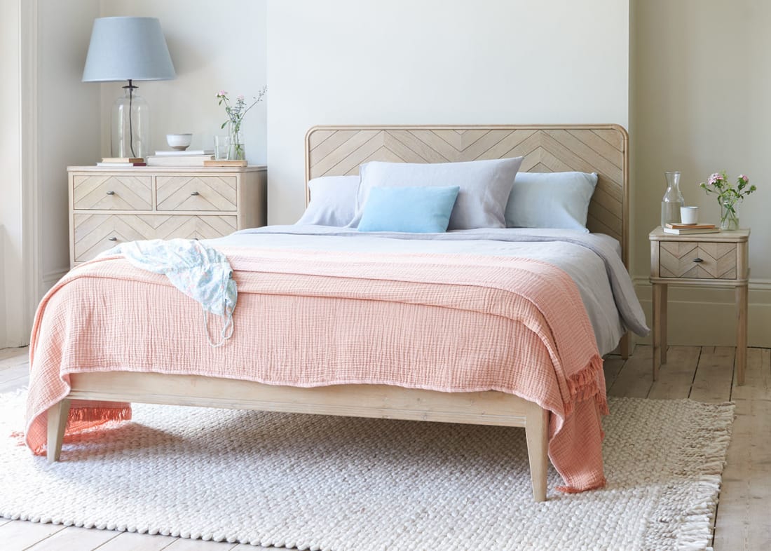 Flapper Bed | Parquet Wood Bed | Loaf